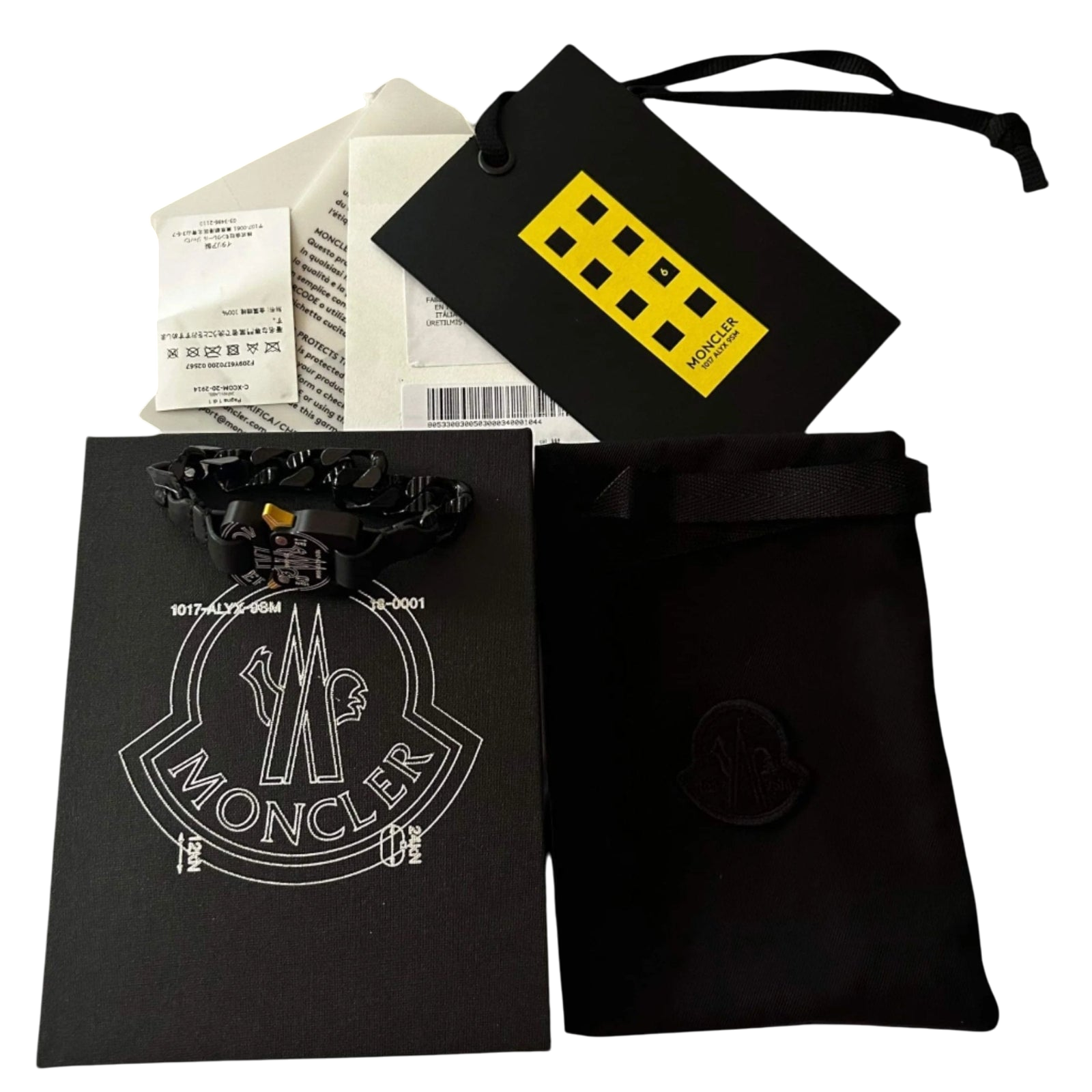 1017 ALYX 9SM × Moncler Rollercoaster Chain Bracelet Black – Zenno Archive