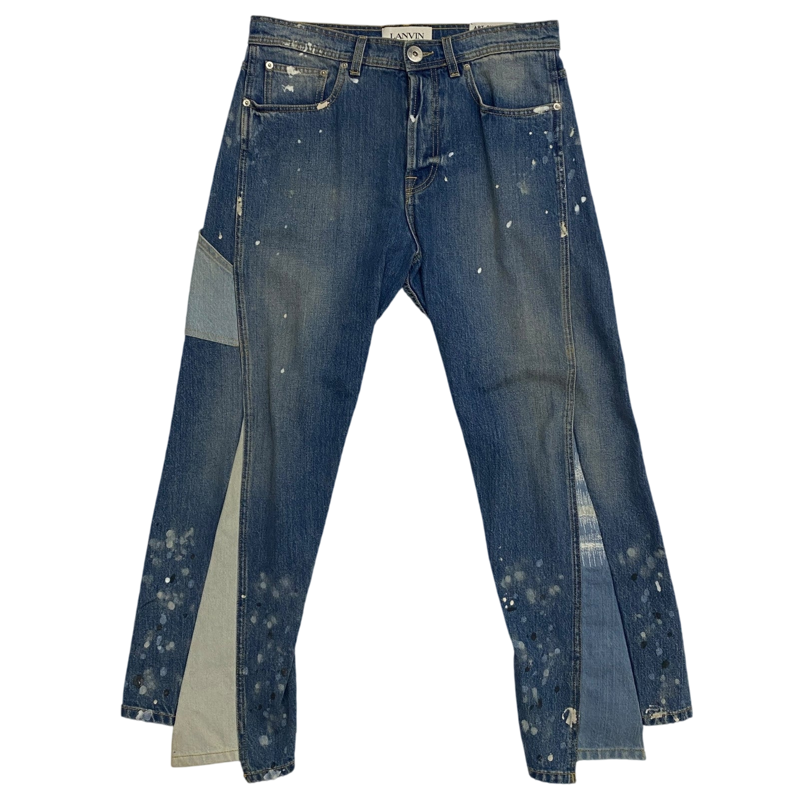 Lanvin x Gallery Dept. SS21 Flared Paint Splatter Jeans (Size 34 ...